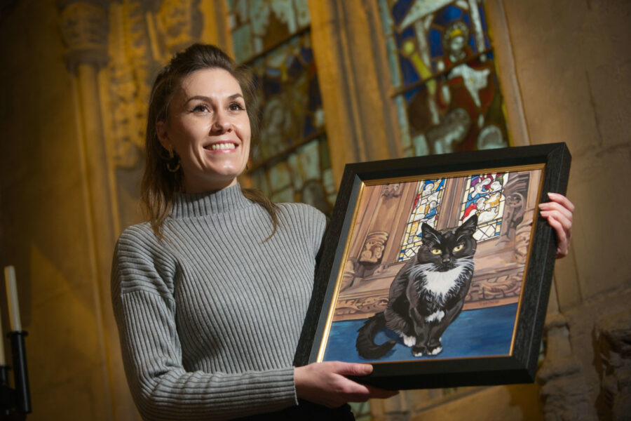 New portrait unveiled of William the Chapel Cat - The Official Rosslyn ...